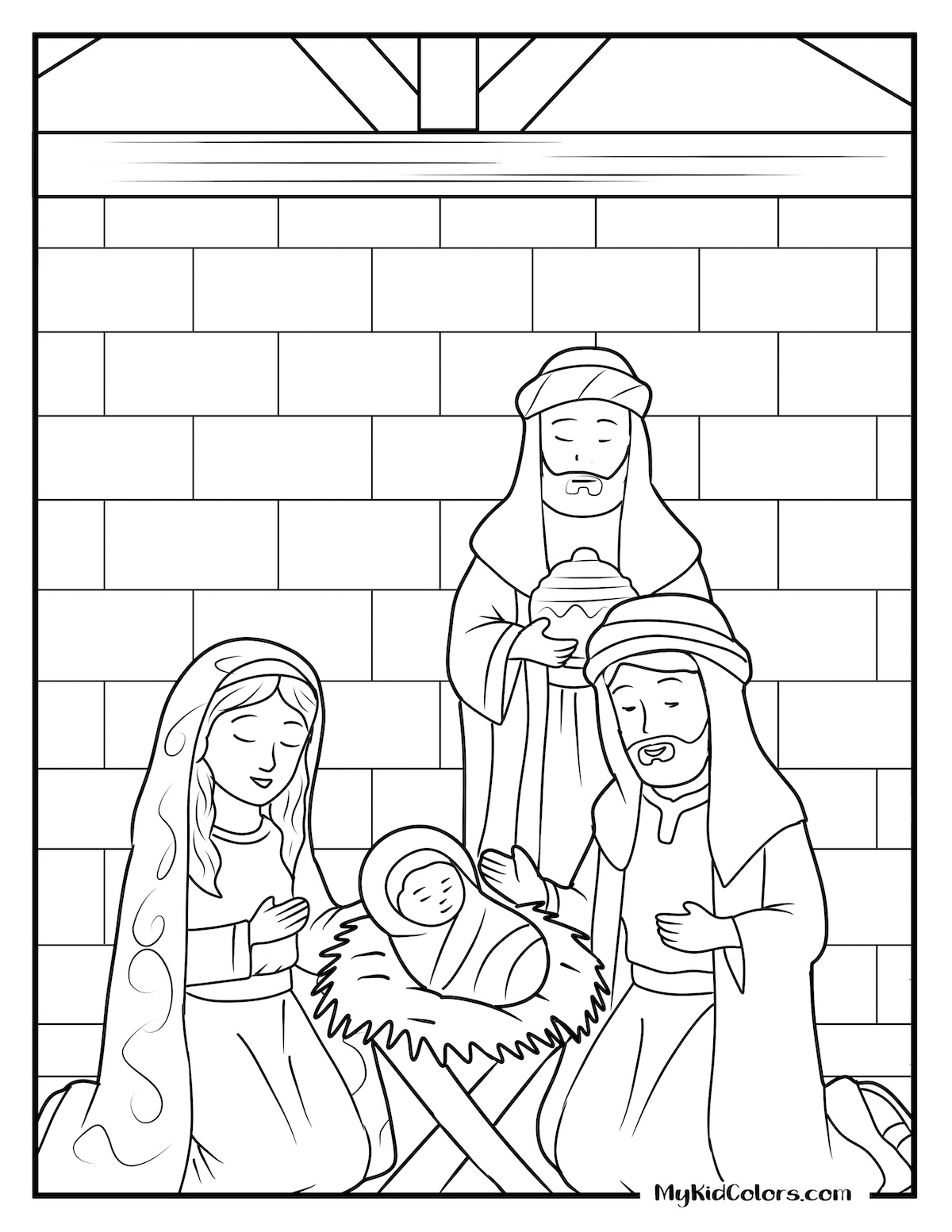 15 Free Baby Jesus Coloring Pages (Free PDF Printables)