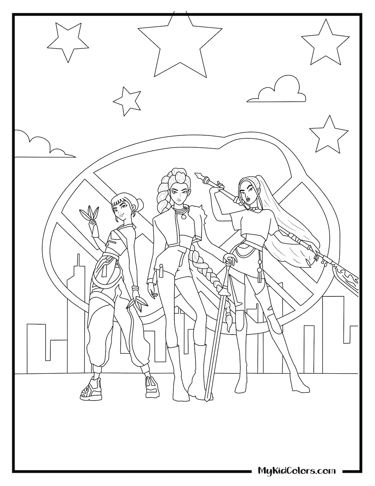15 Free Huntrix Coloring Pages (Free PDF Printables)