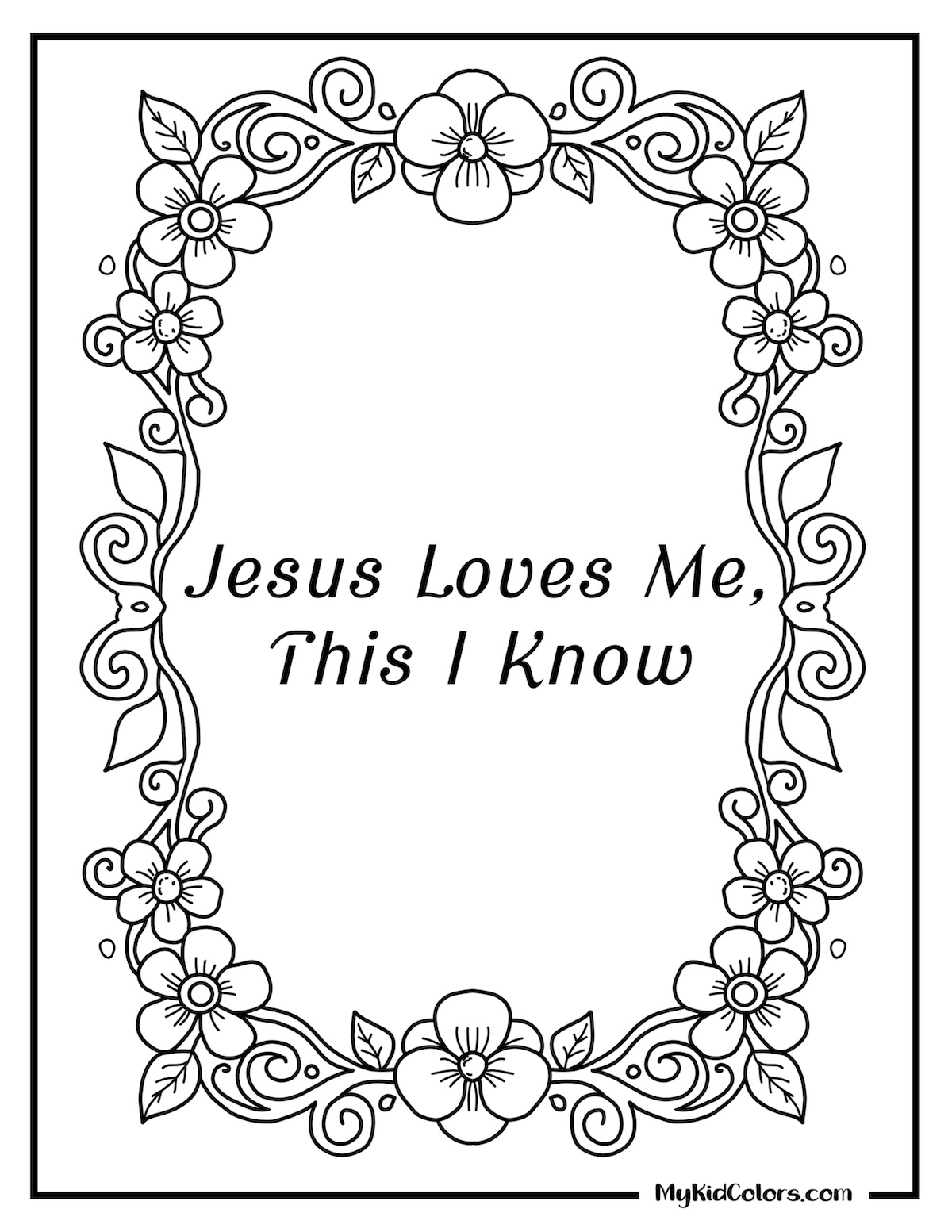 15 Free Jesus Loves Me Coloring Pages (Free PDF Printables)