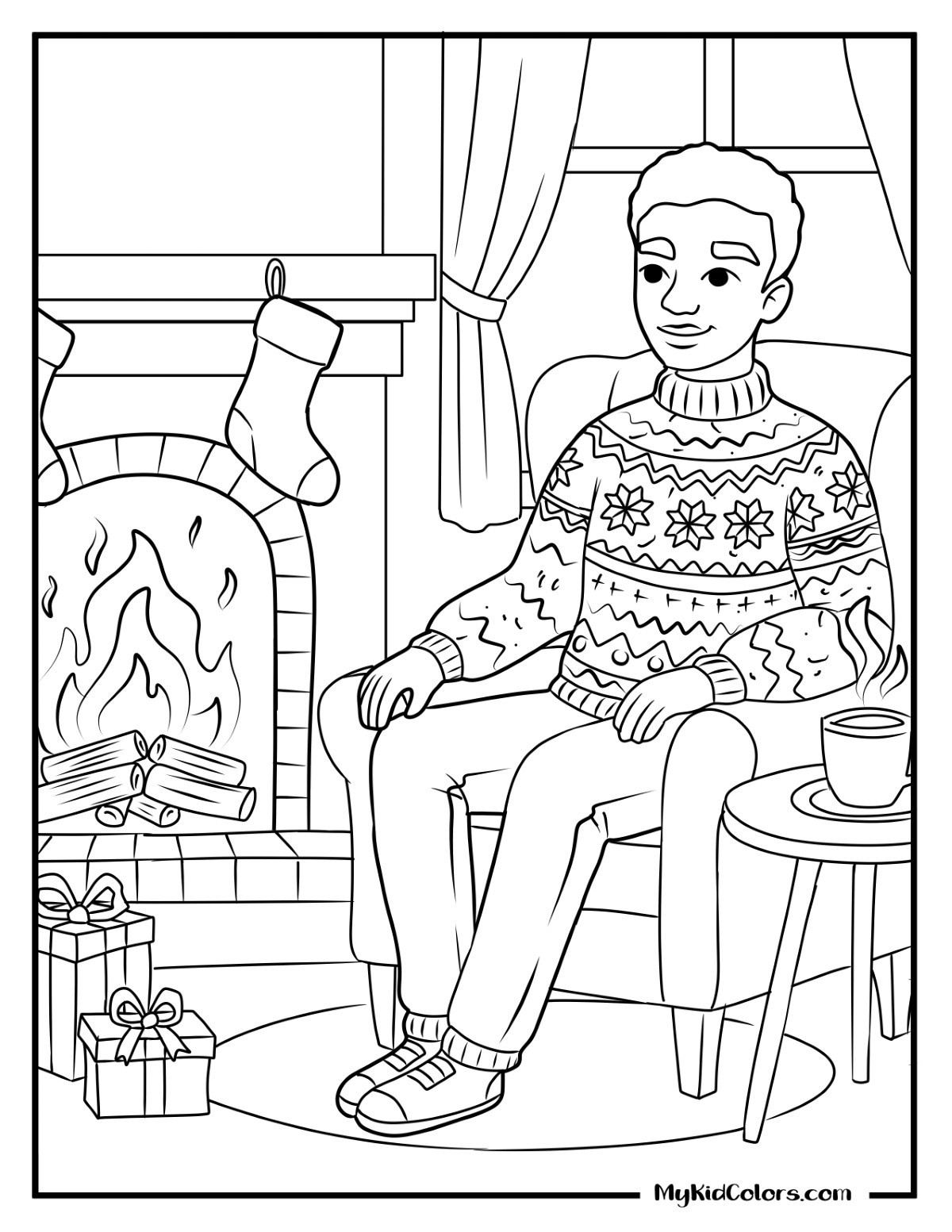 15 Free Ugly Sweater Coloring Page Bundle (Printable PDF)