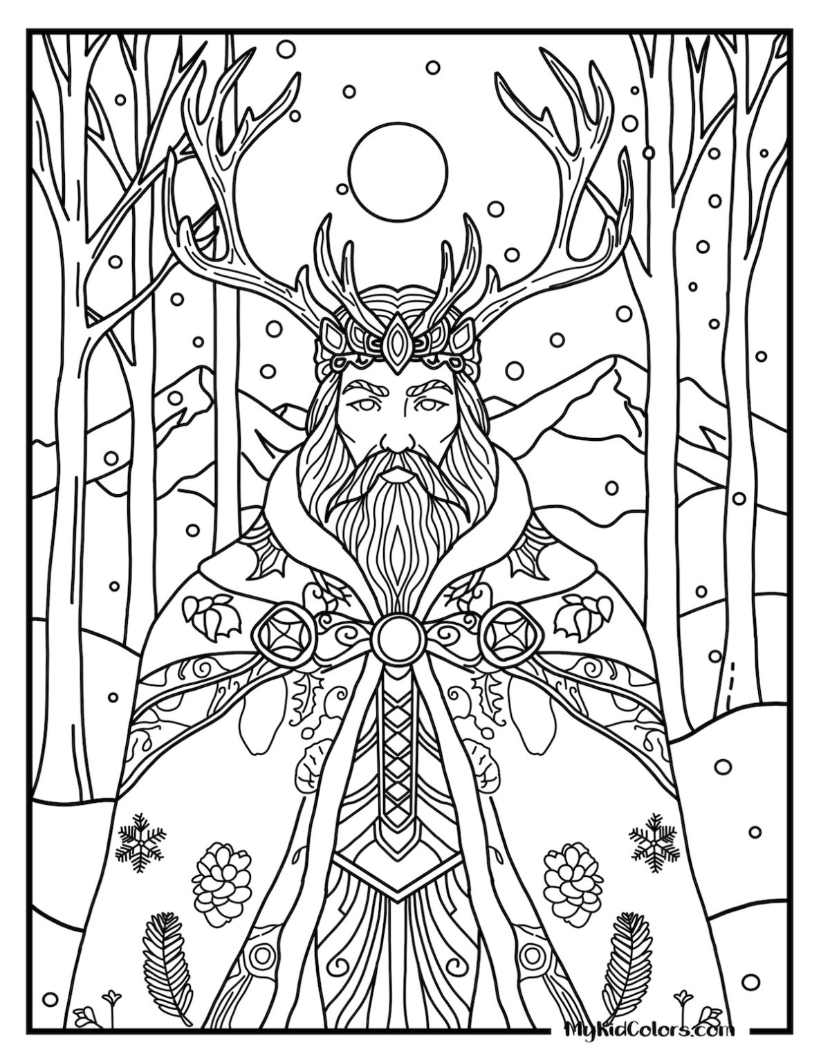 15 Free Yule Coloring Pages (Free PDF Printables)