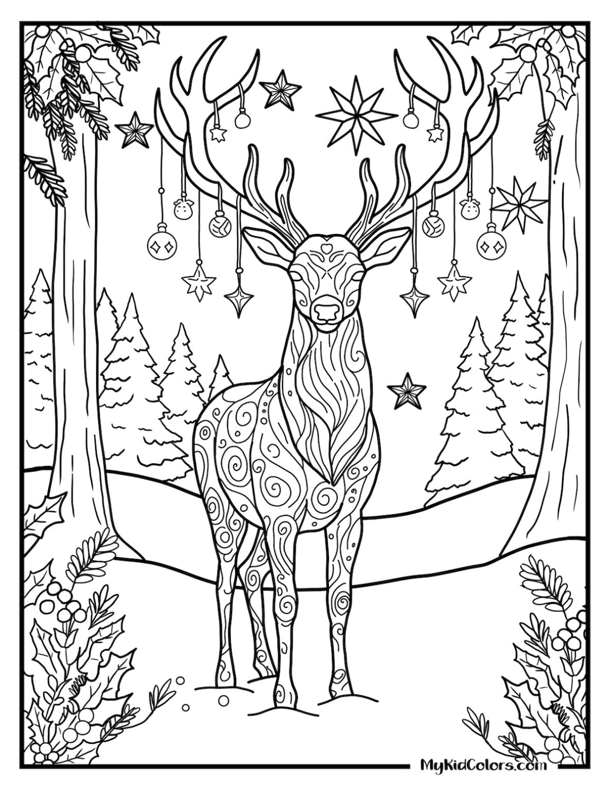 15 Free Yule Coloring Pages (Free PDF Printables)