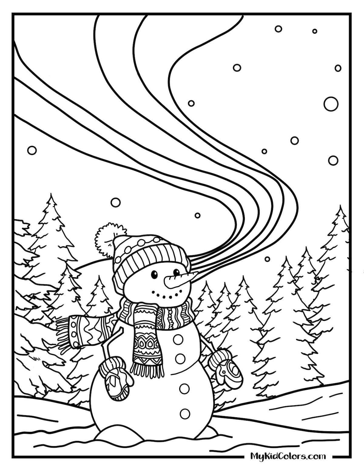 15 Free Snowman Coloring Pages (Free PDF Printables)