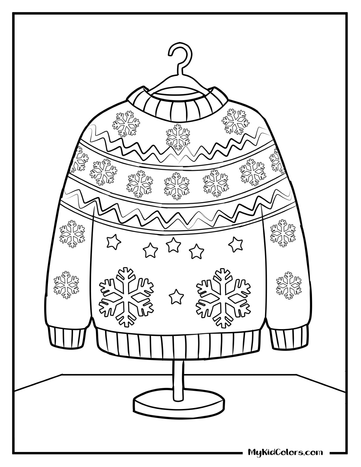 15 Free Ugly Sweater Coloring Page Bundle (Printable PDF)