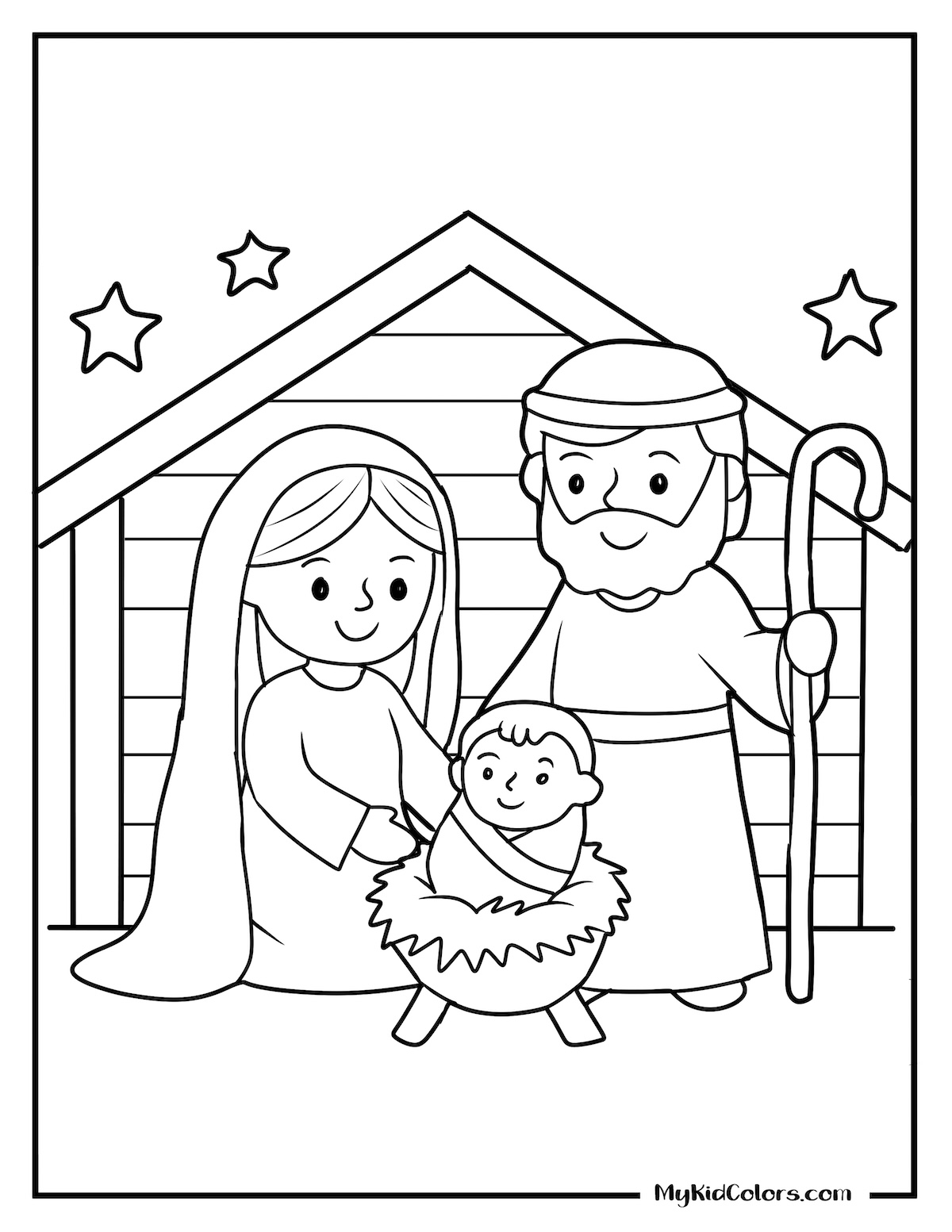 15 Free Baby Jesus Coloring Pages (Free PDF Printables)