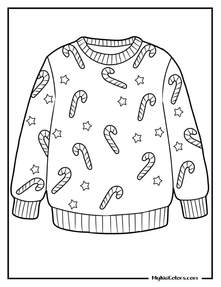 15 Free Ugly Sweater Coloring Page Bundle (Printable PDF)