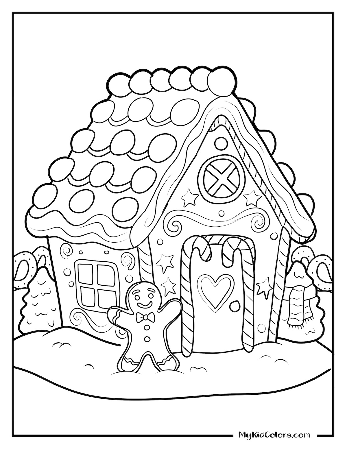 15 Free Gingerbread Coloring Pages (Free PDF Printables)