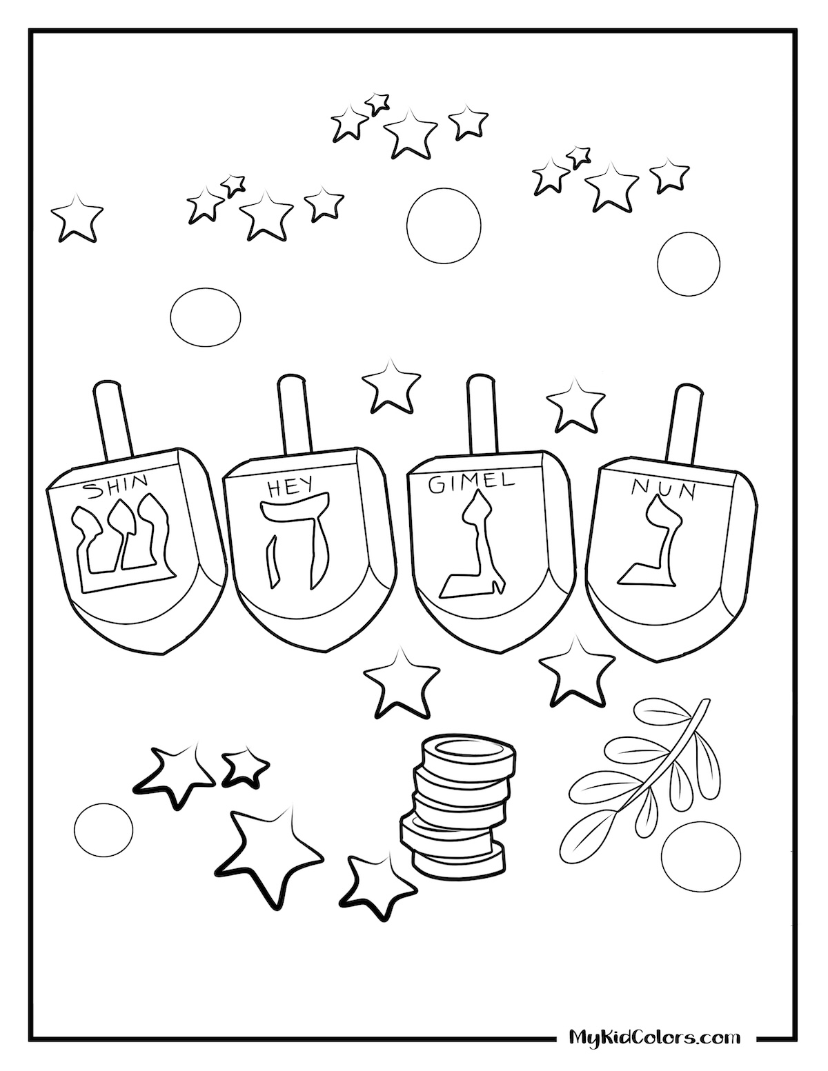 15 Free Hanukkah Coloring Pages (Printable PDF Download)