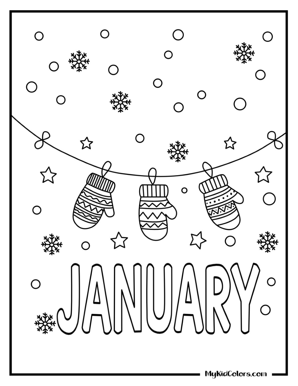 15 Free 2026 Calendar Coloring Pages (PDF Printables)