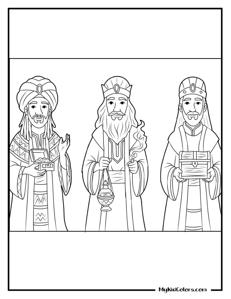15 Free Three Wise Men Coloring Page (Free PDF Printables)
