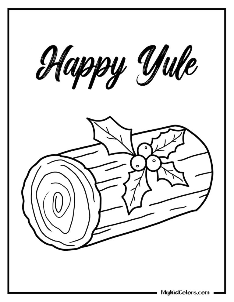 15 Free Yule Coloring Pages (Free PDF Printables)