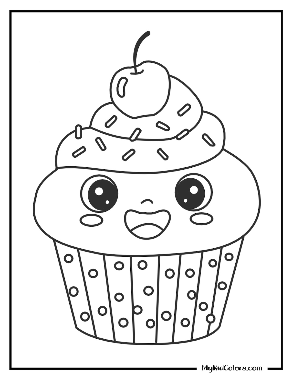 15 Free Cupcake Coloring Pages (Free PDF Printables)