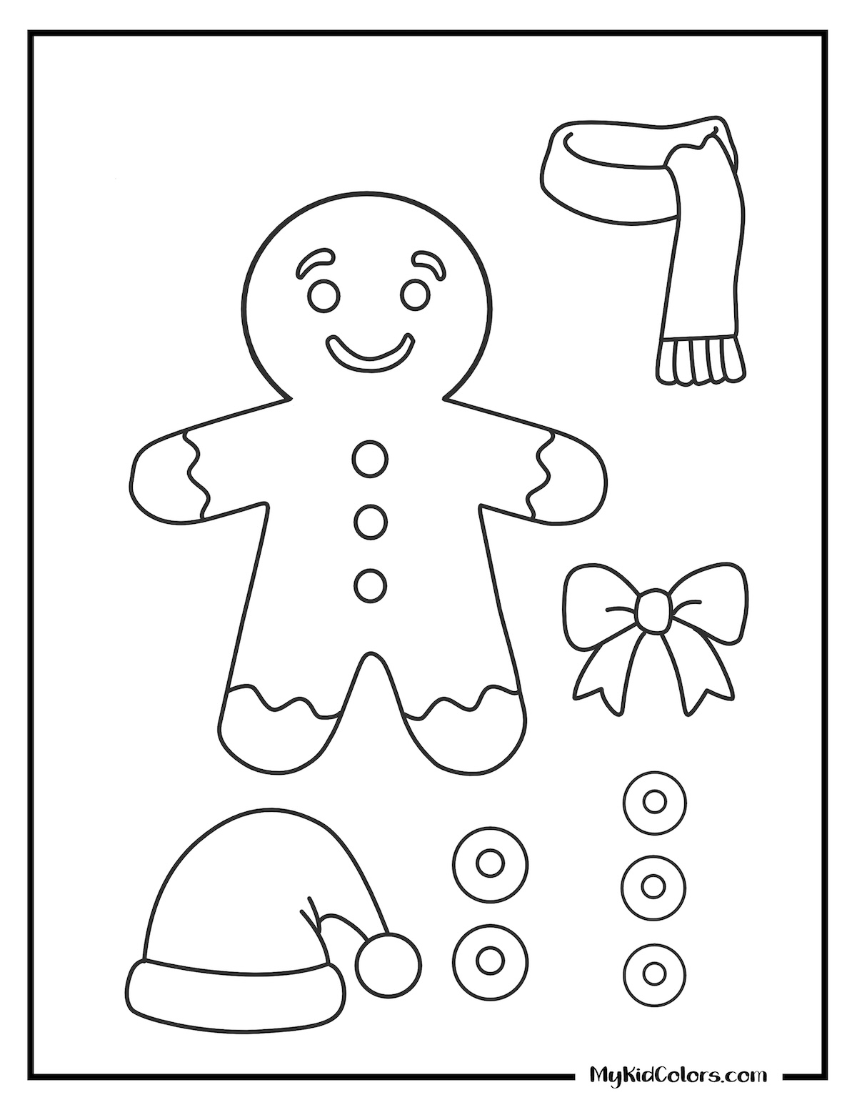 15 Free Gingerbread Man Coloring Page Ideas for Kids
