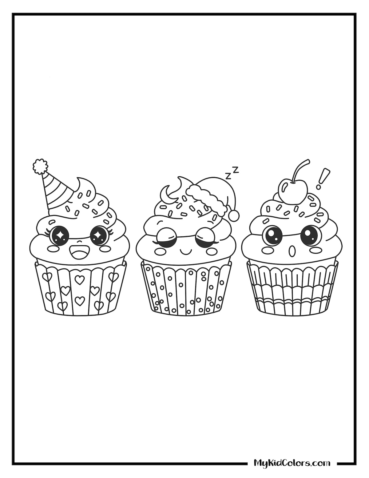 15 Free Cupcake Coloring Pages (Free PDF Printables)