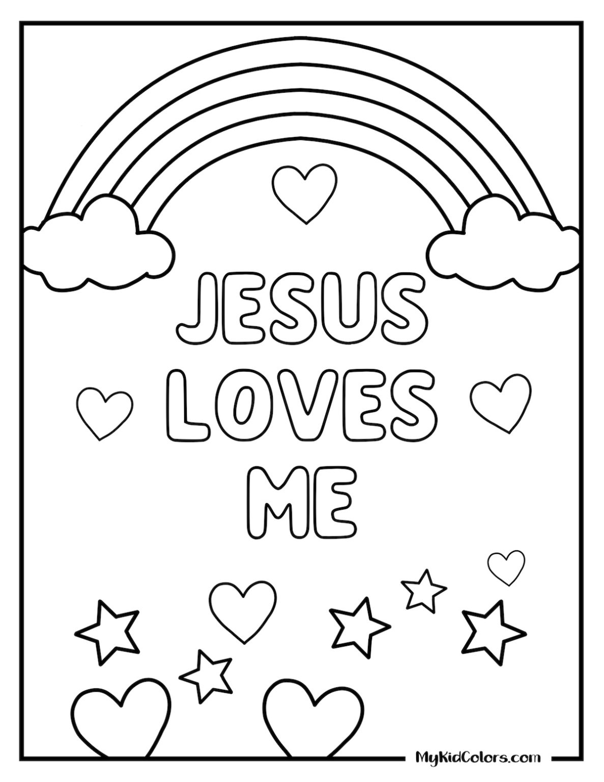 15 Free Jesus Loves Me Coloring Pages (Free PDF Printables)