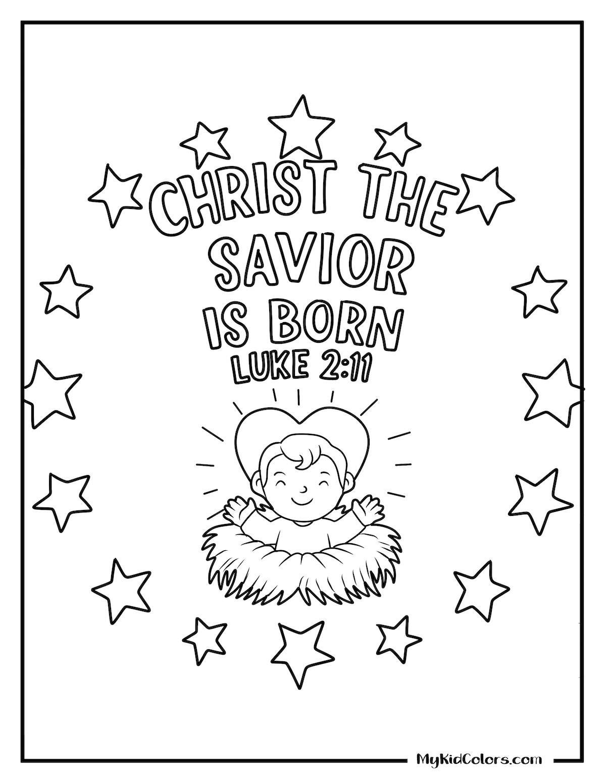 15 Free Baby Jesus Coloring Pages (Free PDF Printables)