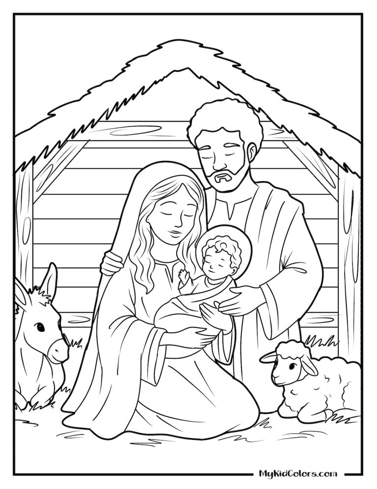 15 Free Baby Jesus Coloring Pages (Free PDF Printables)