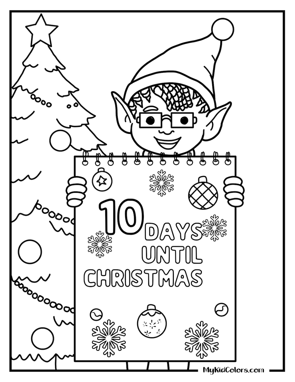 30 Free Elf On The Shelf Coloring Pages (Free PDF Pack)