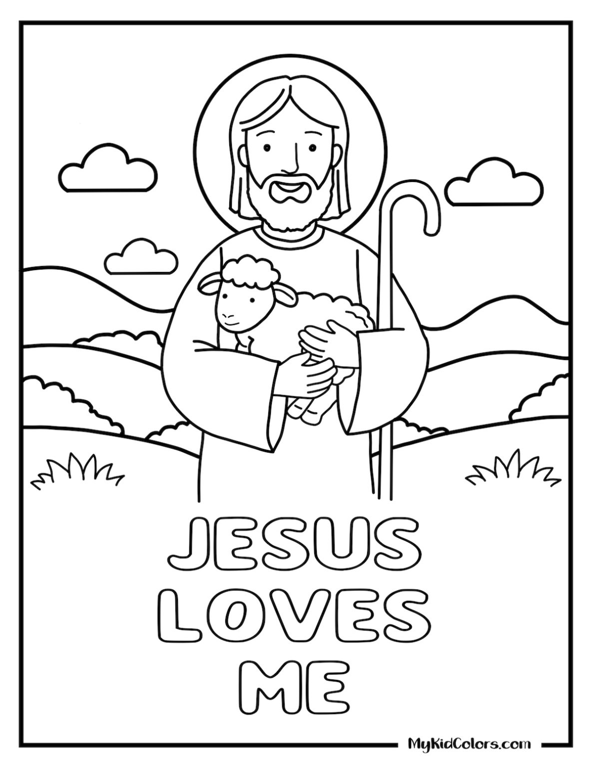 15 Free Jesus Loves Me Coloring Pages (Free PDF Printables)