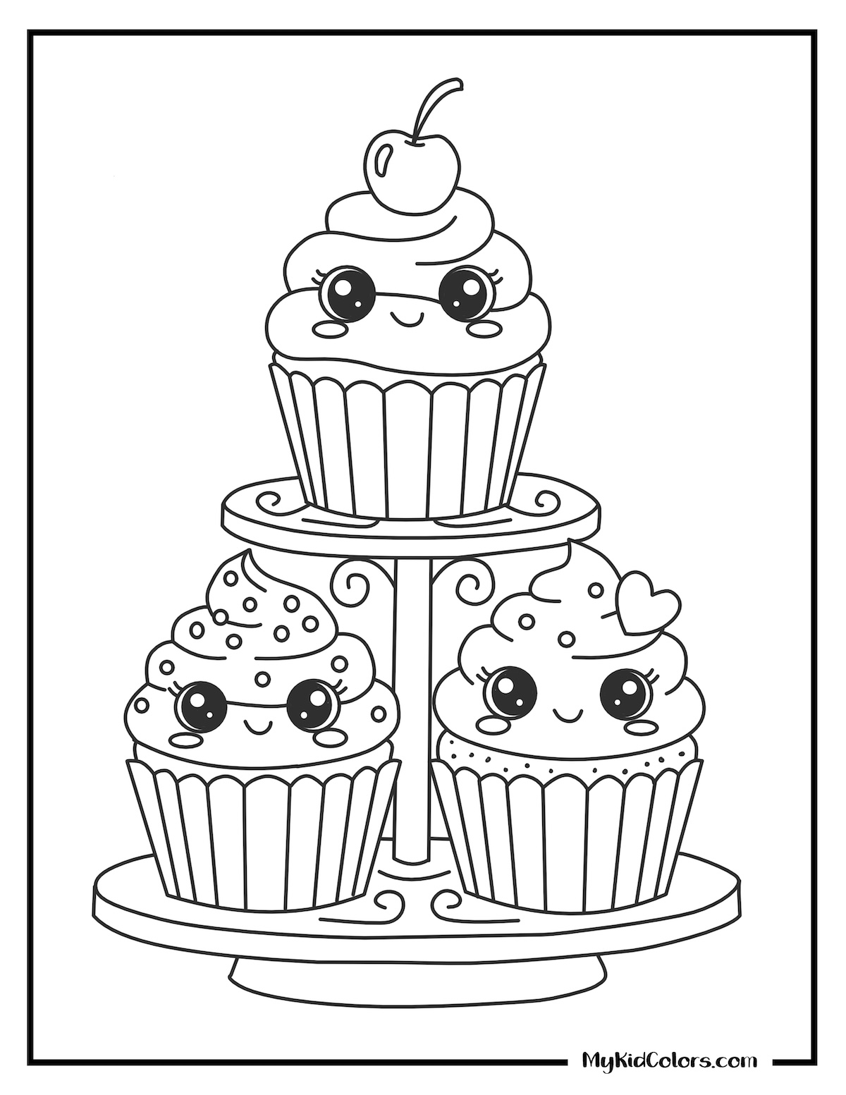 15 Free Cupcake Coloring Pages (Free PDF Printables)
