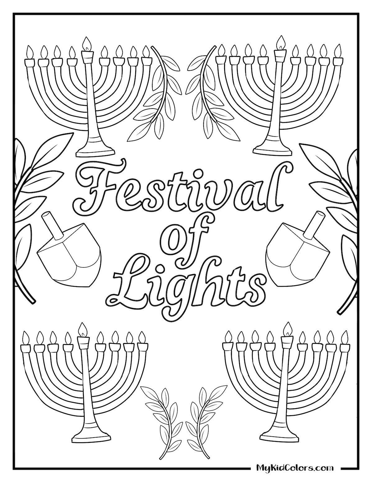 15 Free Hanukkah Coloring Pages (Printable PDF Download)