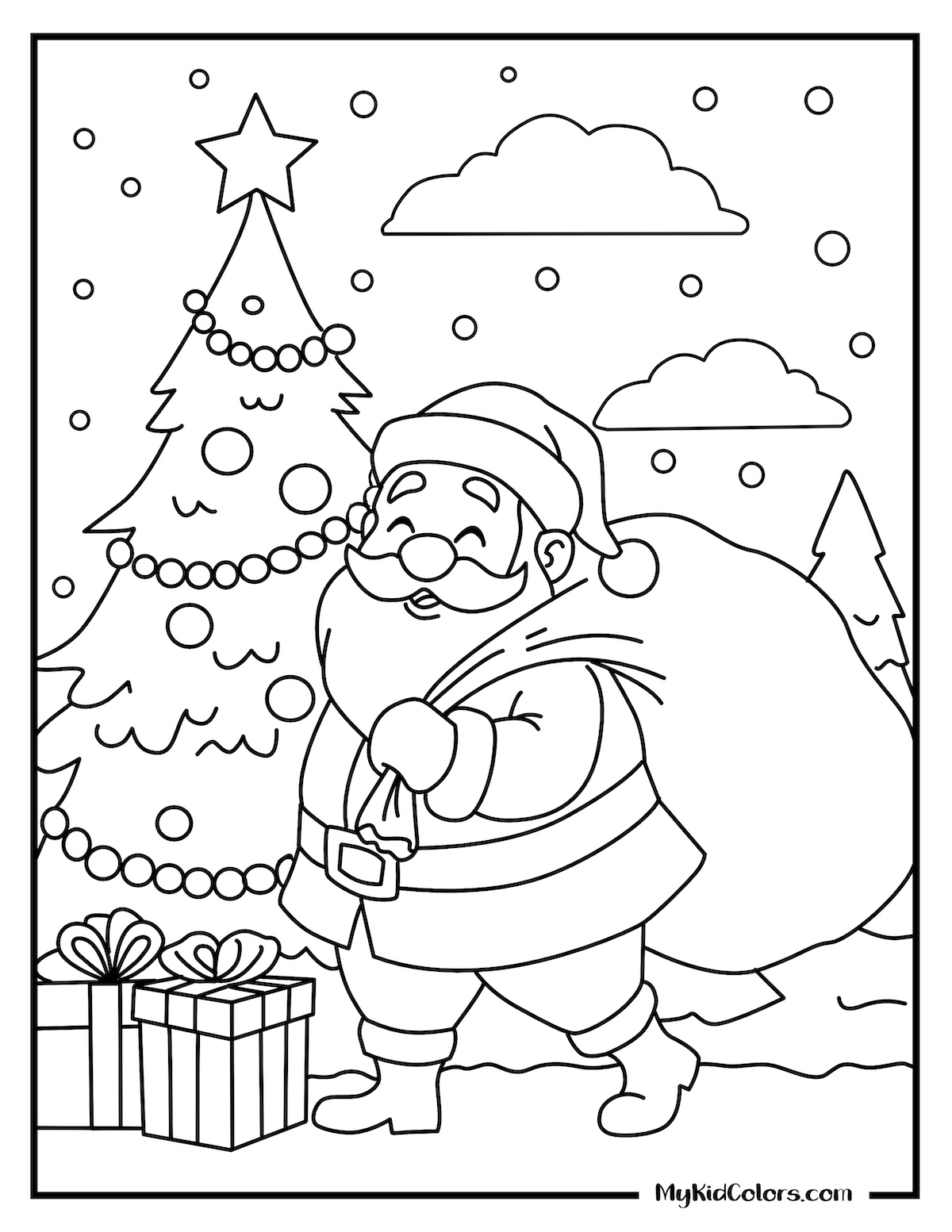 15 Free Santa Claus Coloring Pages (Free PDF Printables)