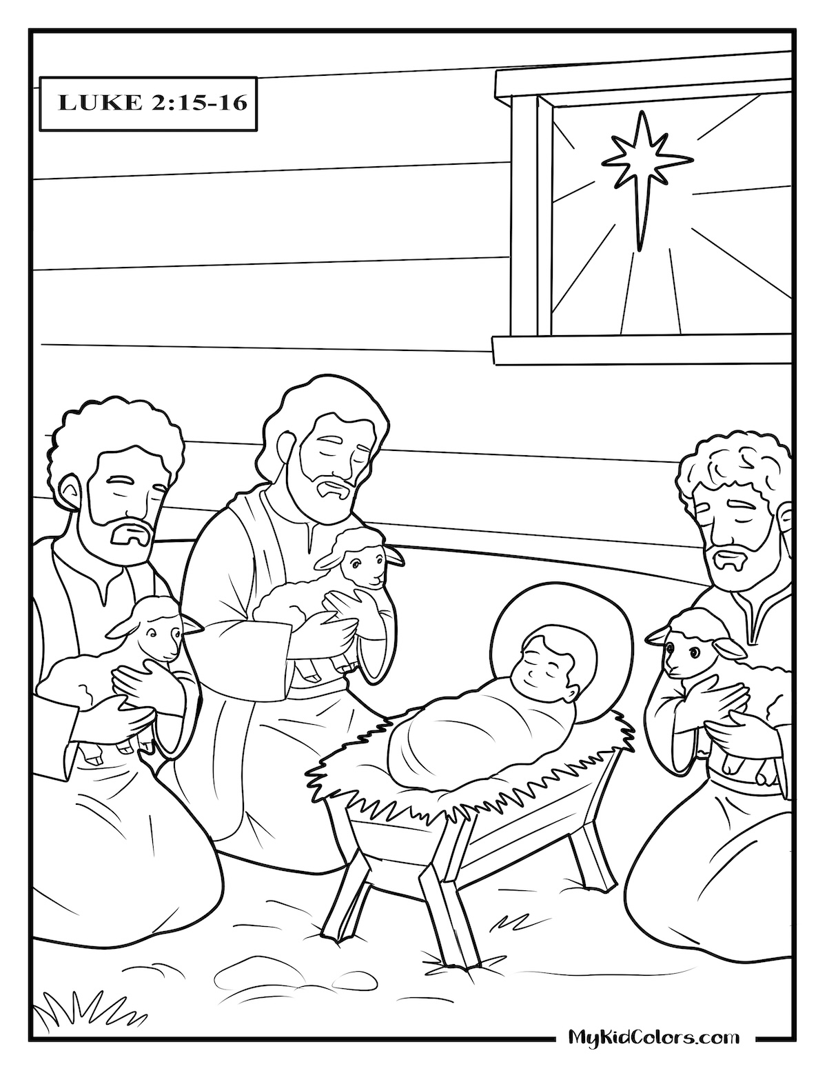 15 Free Baby Jesus Coloring Pages (Free PDF Printables)