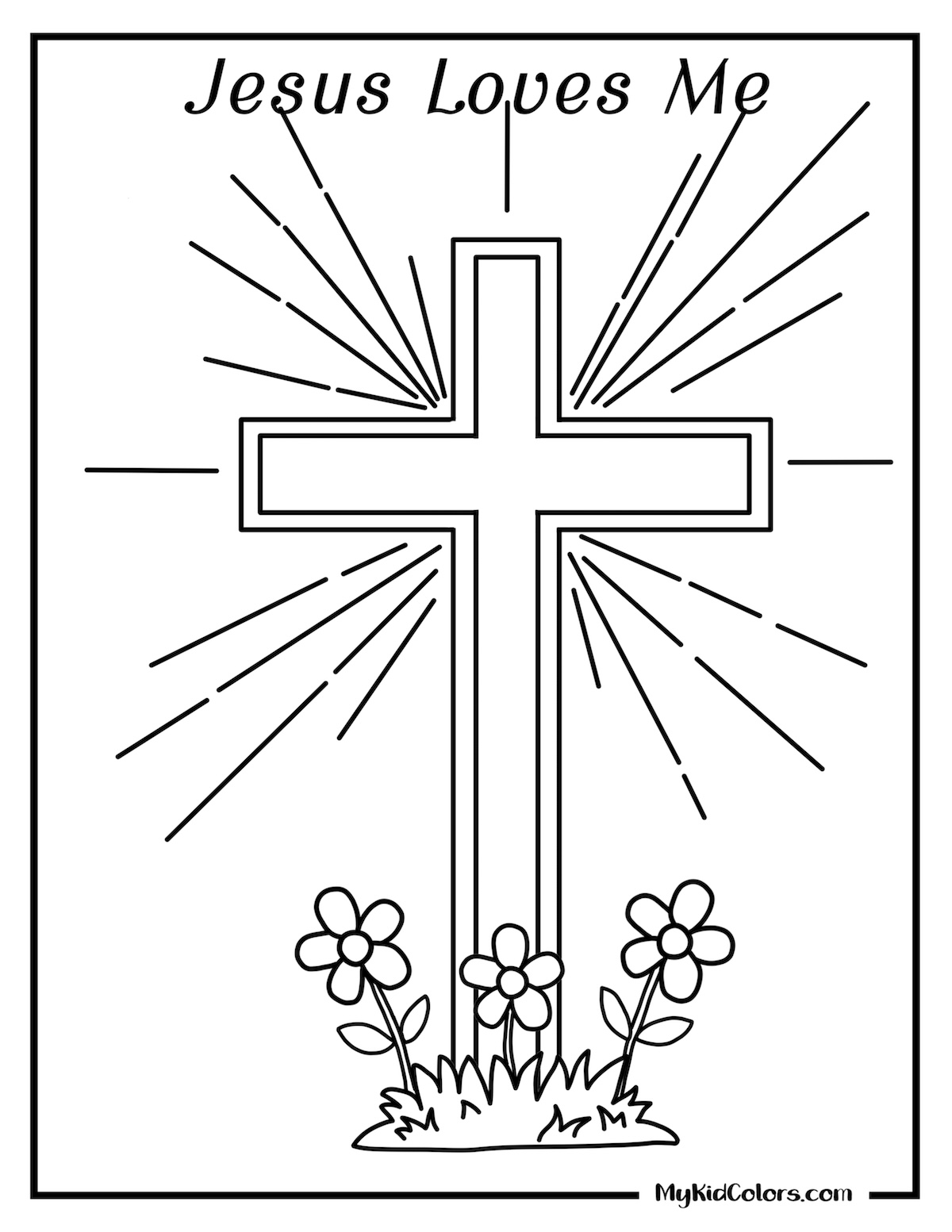 15 Free Jesus Loves Me Coloring Pages (Free PDF Printables)