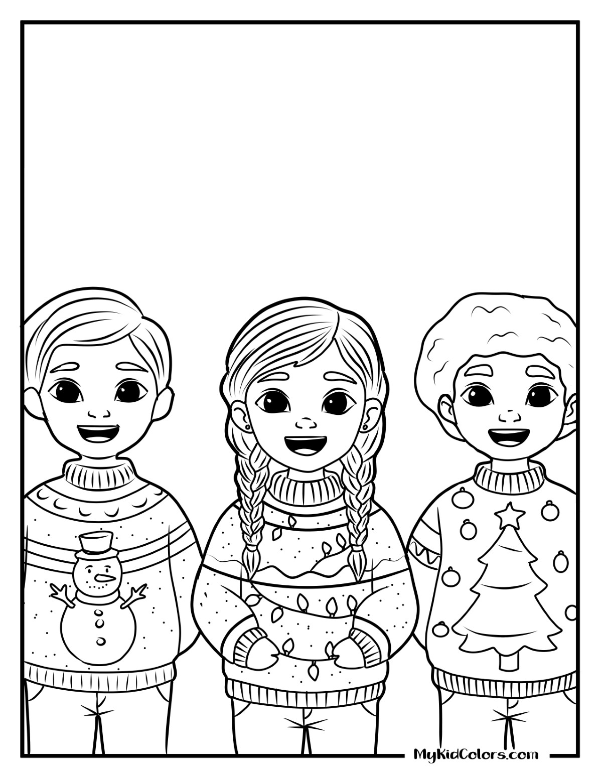15 Free Ugly Sweater Coloring Page Bundle (Printable PDF)