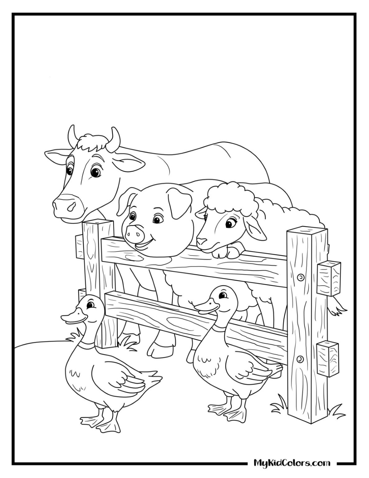 15 Free Farm Animals Coloring Pages (Free PDF Printables)