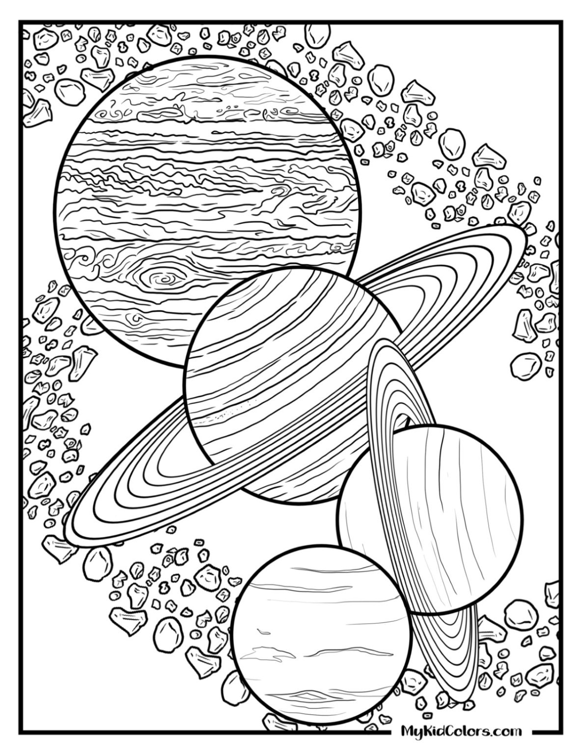 15 Free Solar System Coloring Pages (PDF Printables)