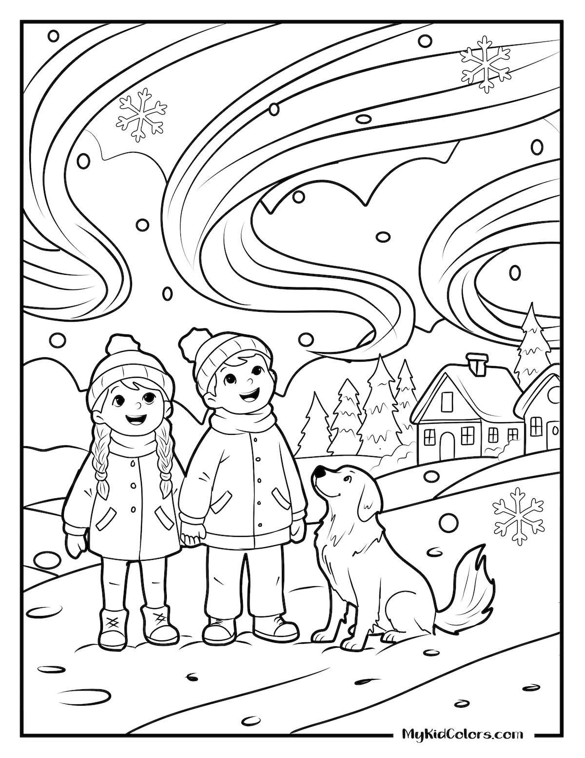 15 Free Snow Coloring Pages (Free PDF Printables)