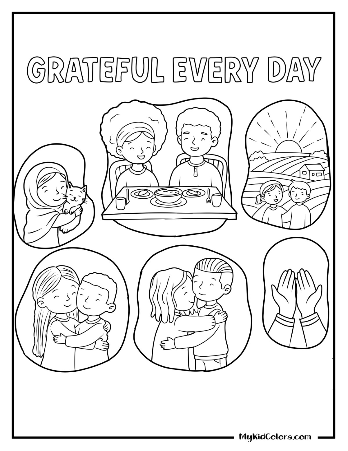 15 Thankful Coloring Pages (Free PDF Printables)