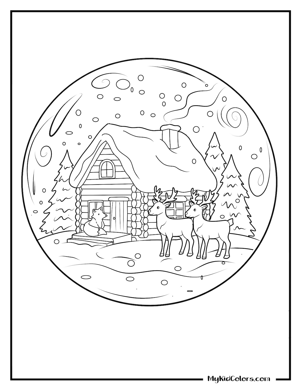 15 Free Snow Coloring Pages (Free PDF Printables)