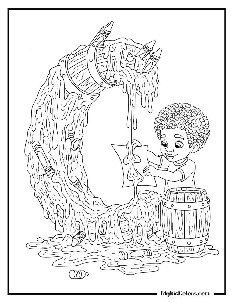 15 Free Hand-Drawn Color Coloring Pages (Free Printable PDF)