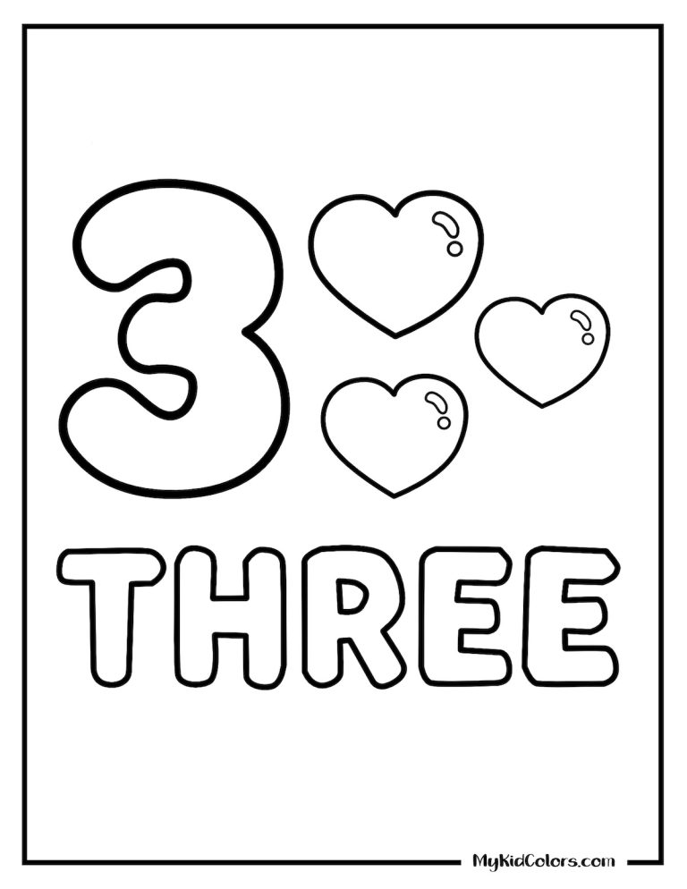 15 Free Numbers Coloring Pages 1-10 (Free PDF Printables)