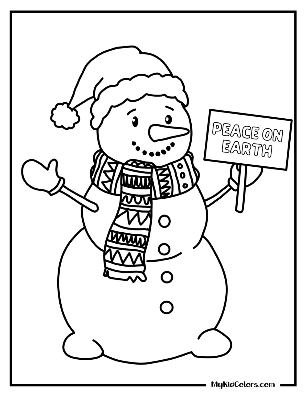 15 Free Merry Christmas Coloring Pages to Print (PDF)