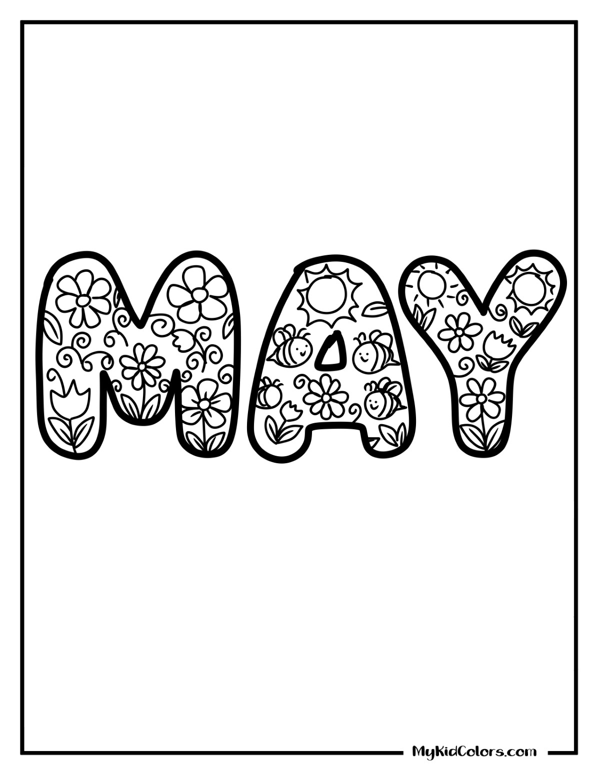 15 Free Human-Drawn May Coloring Pages (Free PDF Printables)