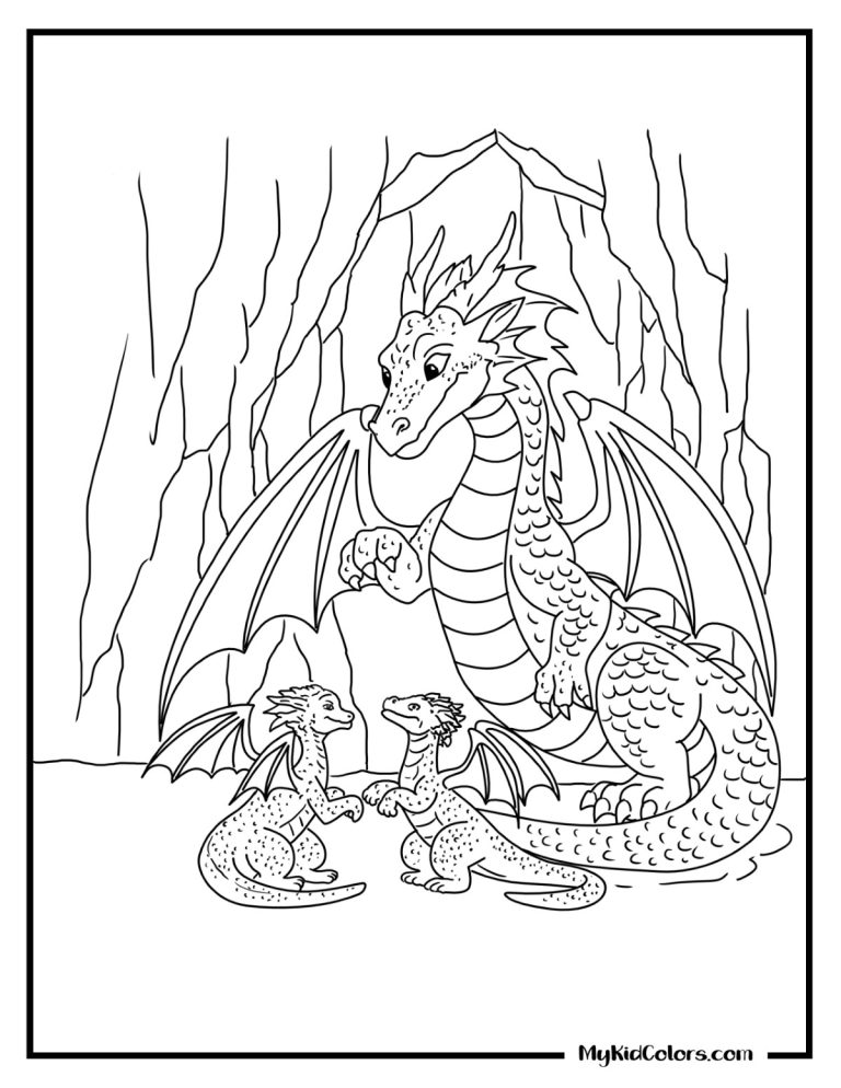 15 Free Dragon Coloring Page Collection (Free Printable PDF)