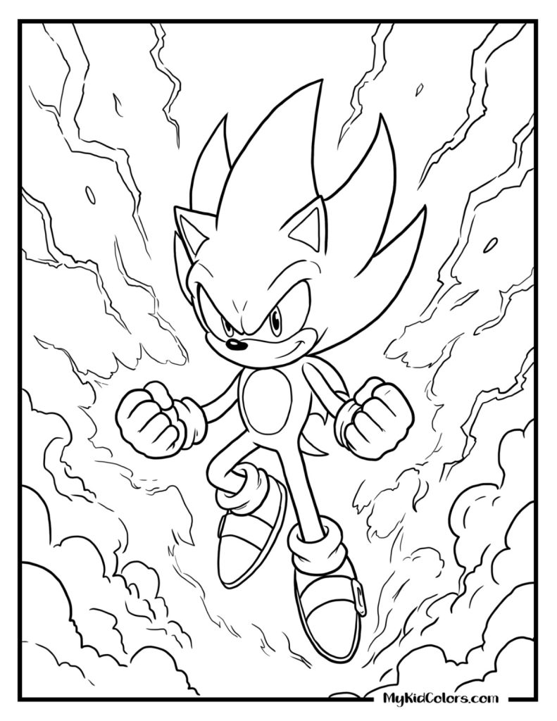 15 Free Sonic Coloring Pages for Kids (Free PDF Printables)