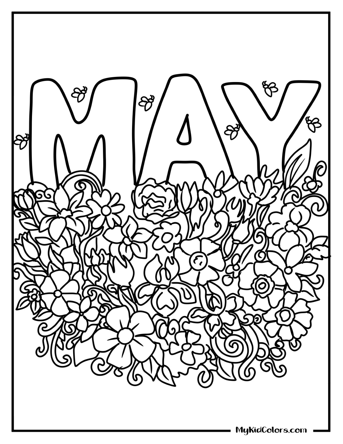 15 Free Human-Drawn May Coloring Pages (Free PDF Printables)