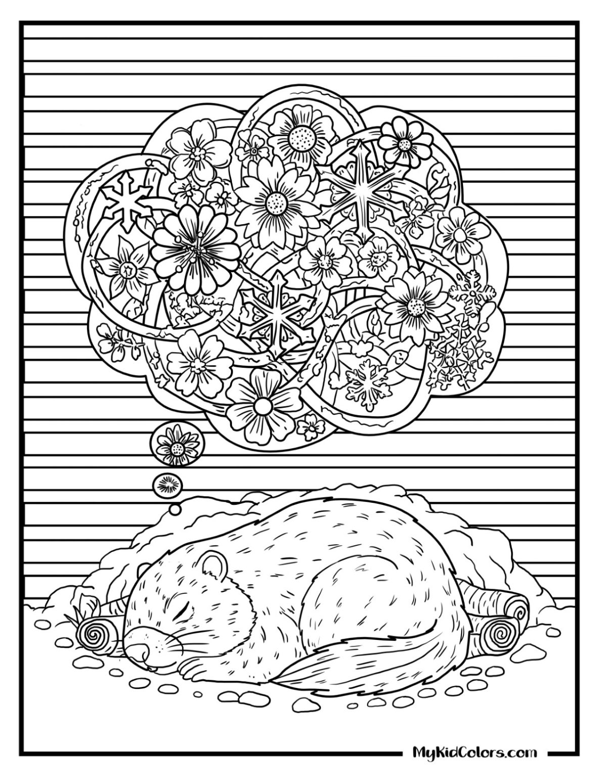 15 Free Groundhog Day Coloring Pages (Free PDF Printables)