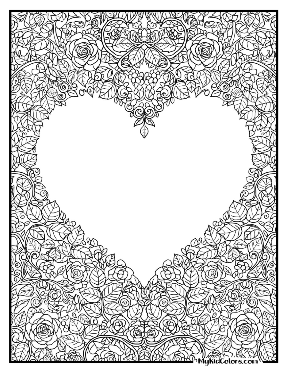 15 Free Human-Drawn Heart Coloring Pages (PDF Printables)