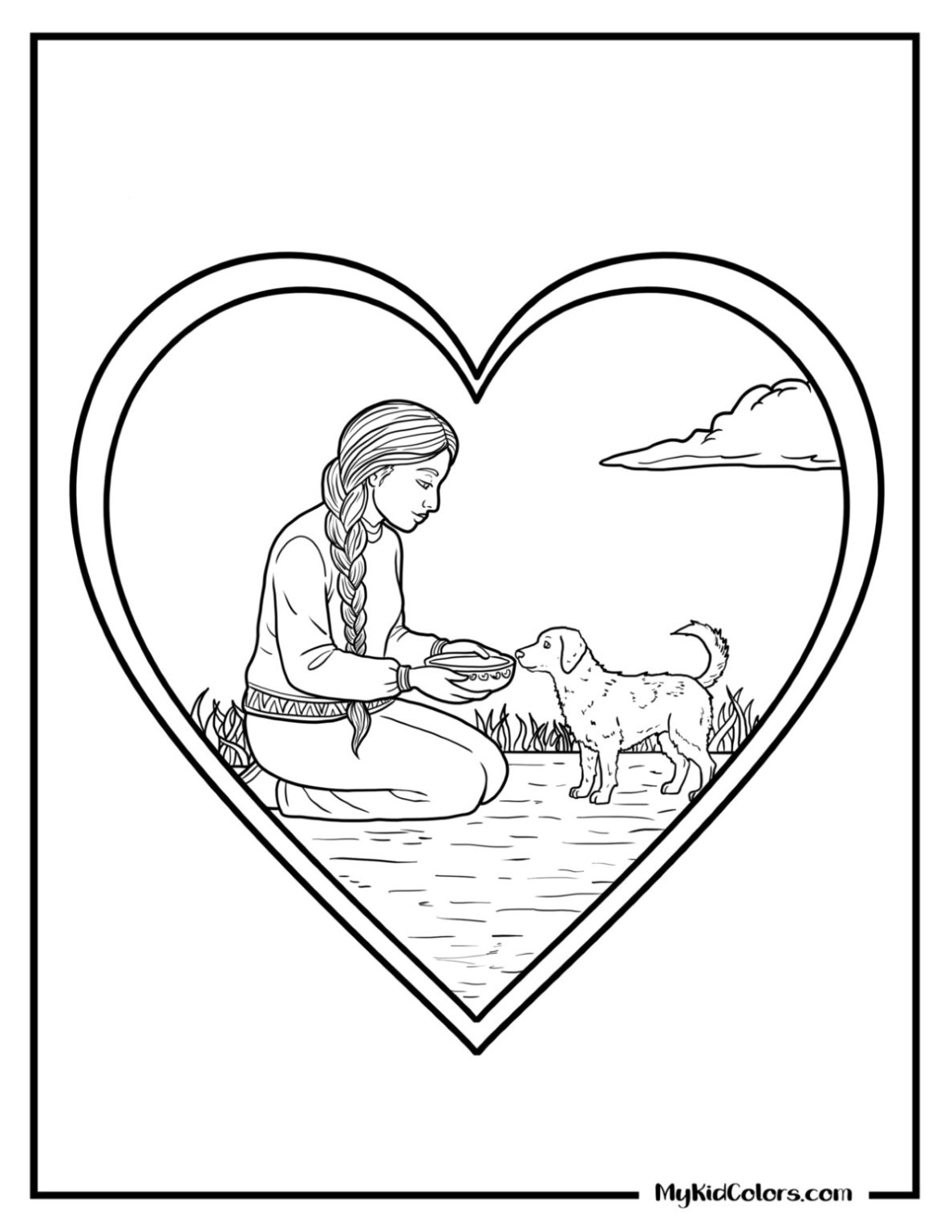 15 Free Human-Drawn Heart Coloring Pages (PDF Printables)