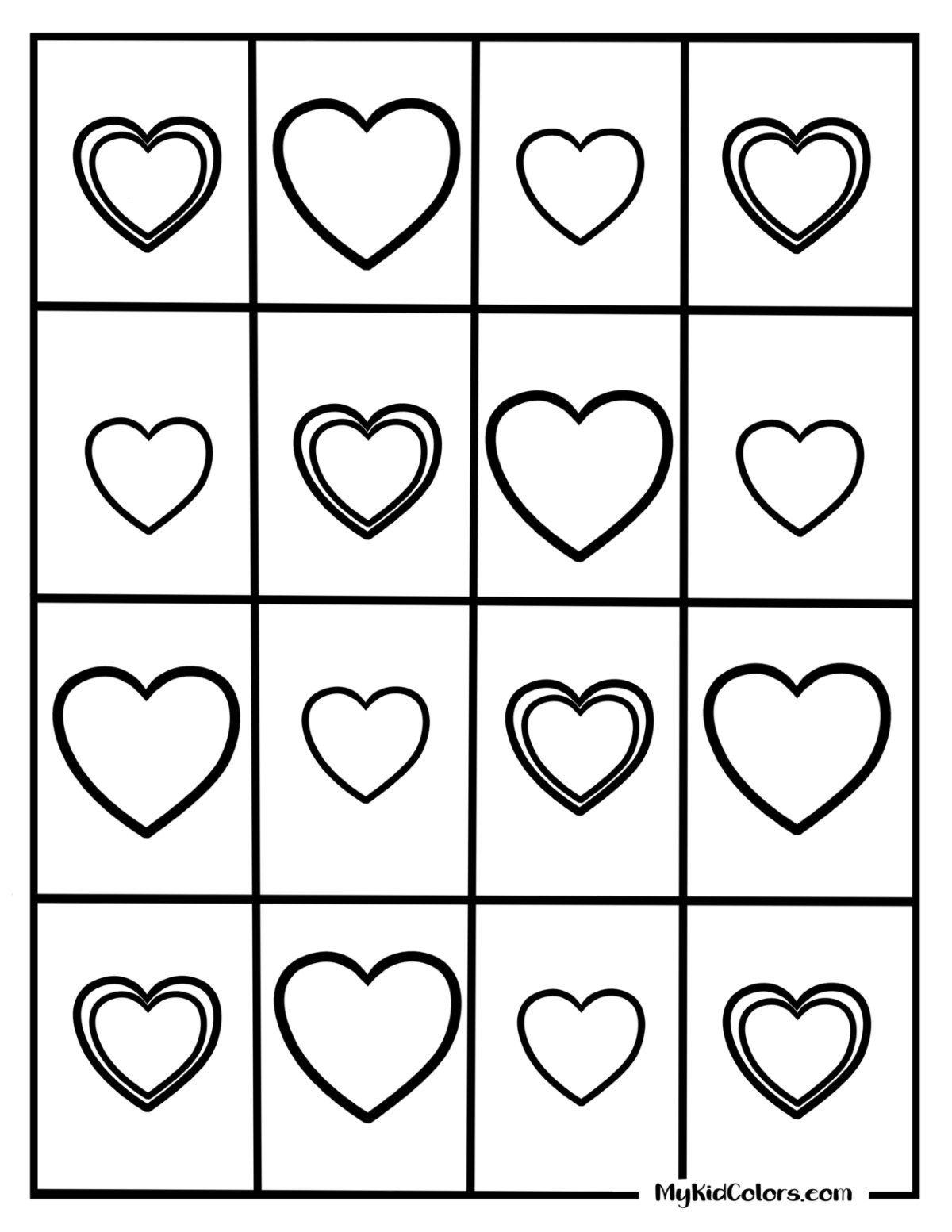 15 Free Human-Drawn Heart Coloring Pages (PDF Printables)
