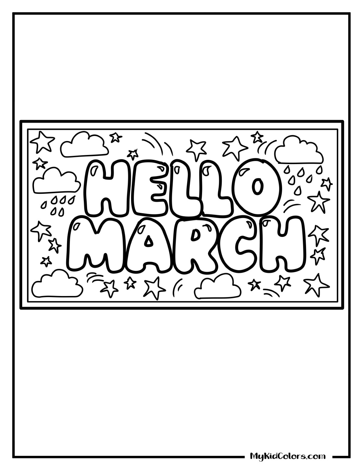 15 Free Hand-Drawn March Coloring Pages (Free PDF Printables)