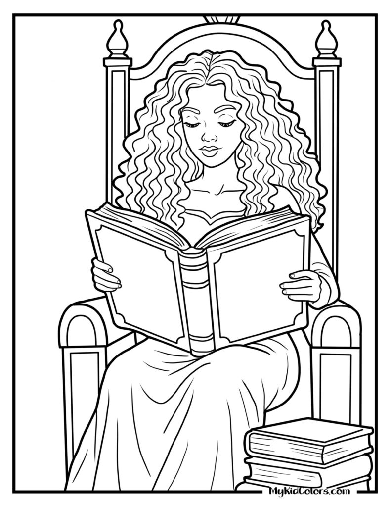 15 Free Black Princess Coloring Pages (Free PDF Printables)