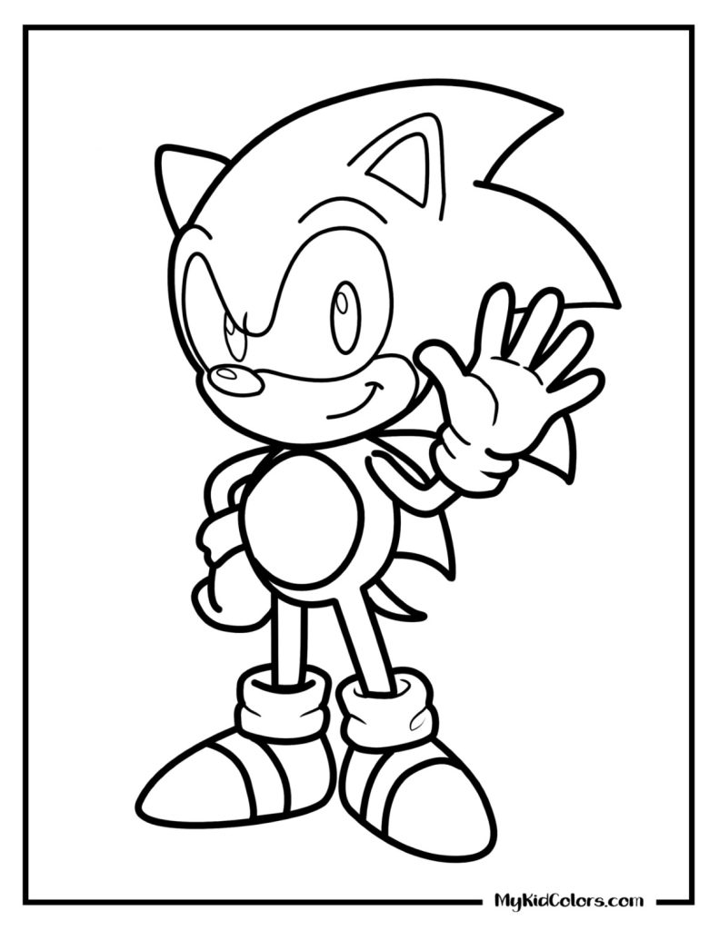 15 Free Sonic Coloring Pages for Kids (Free PDF Printables)