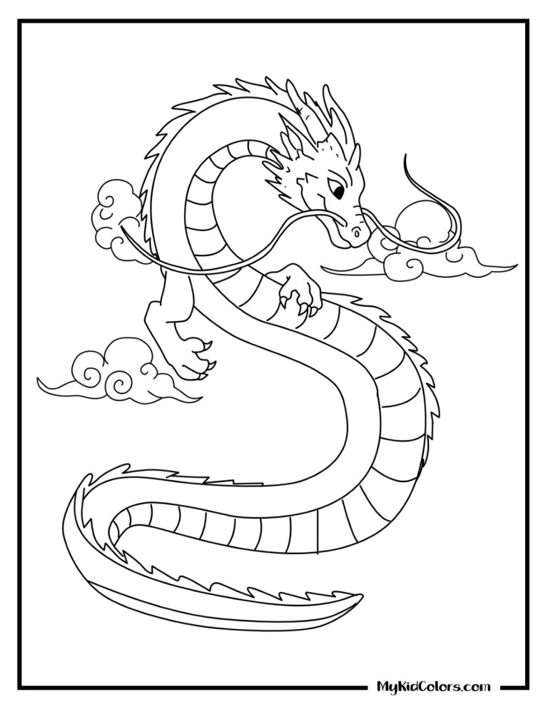 15 Free Dragon Coloring Page Collection (Free Printable PDF)