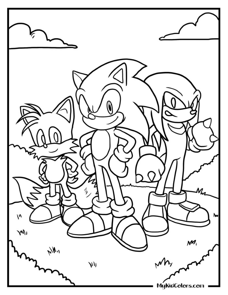 15 Free Sonic Coloring Pages for Kids (Free PDF Printables)